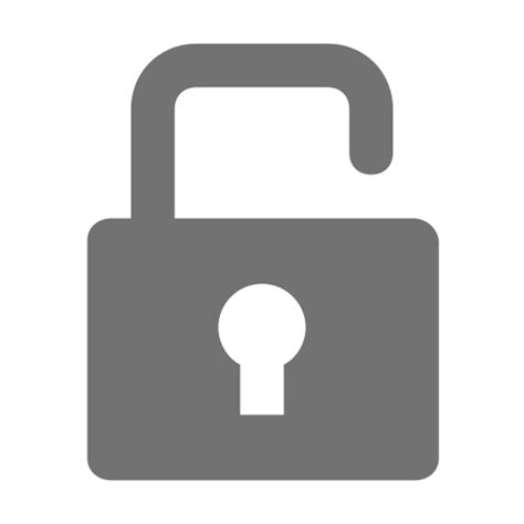 Unlock Generic Grey Icon
