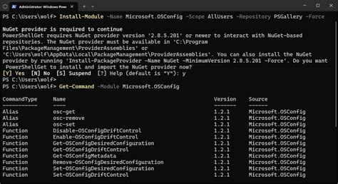 OSConfig Security Einstellungen In Windows Server 2025 Konfigurieren