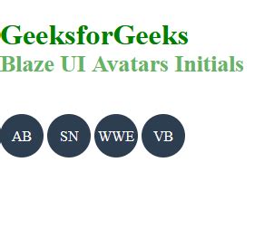 Blaze UI Avatars Initiales StackLima