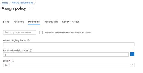 ポリシーを使用してモデル カタログでのデプロイを規制する Azure Machine Learning Microsoft Learn