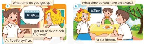 Tiếng Anh lớp 4 Unit 2 Time and daily routines Global Success Hay
