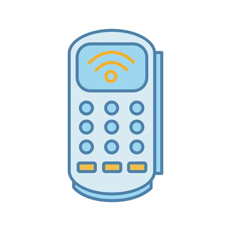 Payment Terminal Color Icon Pos Terminal Nfc Payment Contactless