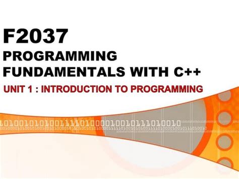 Program Logic Formulation Pptx