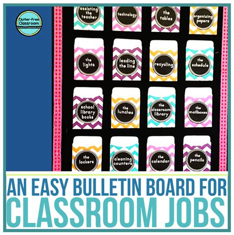Classroom Job Chart For Elementary Teachers In 2024 Teaching With