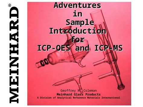 Ppt Adventures In Sample Introduction For Icp Oes And Icp Ms Geoffrey