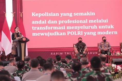 Puan Minta Tni Dan Polri Kawal Pemulihan Ekonomi Dan Sosial