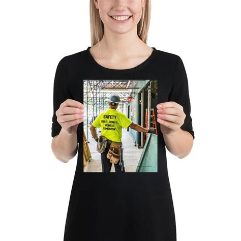 Construction Safety Poster Promote Daily Commitment To Safety Safety Posters Workplace