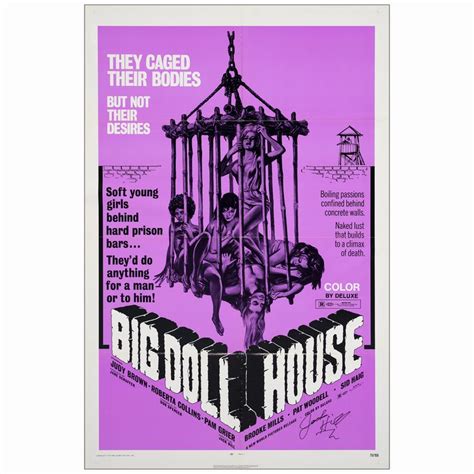 463 The Big Doll House 1971 One Sheet 27 X 41 Signed By Director