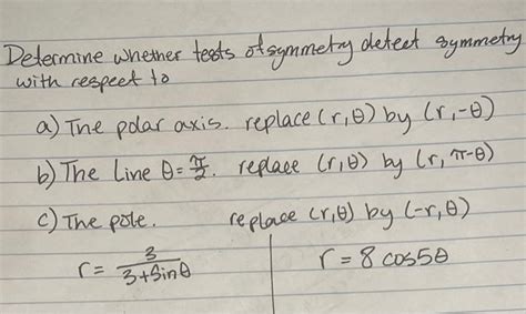solved determine whether tests of symmetry detect symmetry