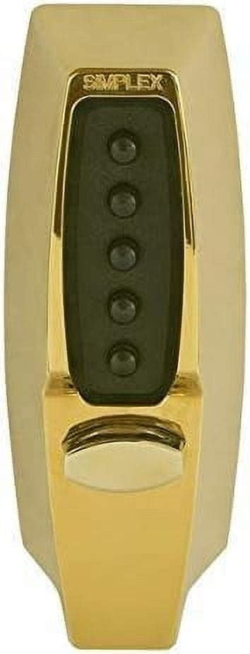 Kaba Simplex 7100 2 34 Backset Polished Brass