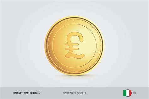 金幣現實的金色義大利里拉硬幣背景上的孤立物件財務概念的網站 網頁設計 移動應用 圖表向量圖形及更多付錢圖片 付錢 剪裁圖 商務