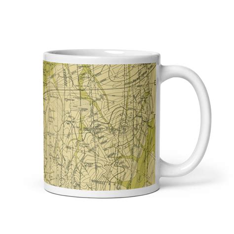 Bendigo Historical Goldfields Map Coffee Mug Historical Gold Maps