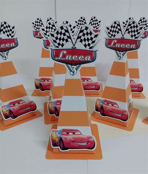 Centro De Mesa Cone De Trânsito Carros Disney Elo7