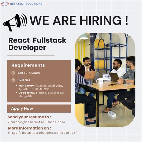 Hiringalert React Fullstack Development Recruitingnow
