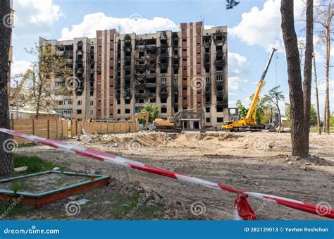 Demolition Of A High Rise Building The Collapse Of A Residential