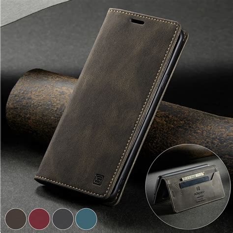 Huawei P Smart 2021 Case Leather Magnetic Card Slot Bags Case For