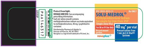 Solu Medrol Package Insert Prescribing Information