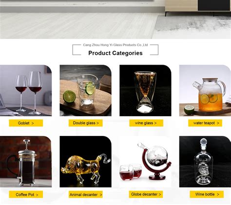 Hejian Hongyi Glass Products Co Ltd Glass Decanter Glass Cup