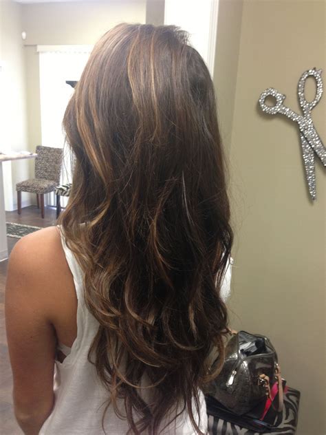 V Shaped Layered Hairstyle