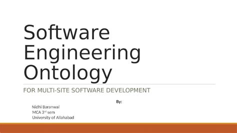 Ppt Software Engineering Ontology Dokumentips