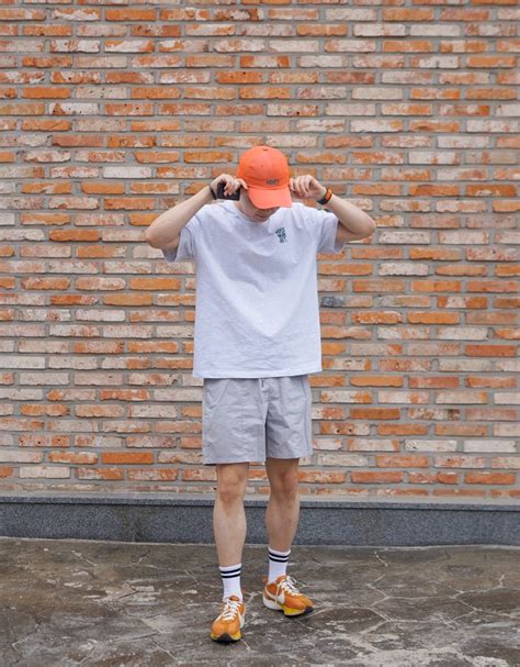 Hdex 에이치덱스 짐웨어 오버핏 티셔츠와 나일론 볼캡 코디 네이버 블로그