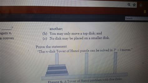 solved 2 68 a tower of hanoi consists of n disks stacked in