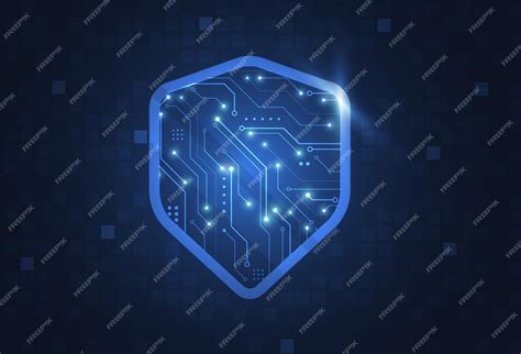 Premium Vector Cybersecurity Shield And Information Or Network Protection