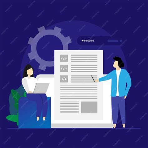 premium vector hackathon technology infographic illustration team