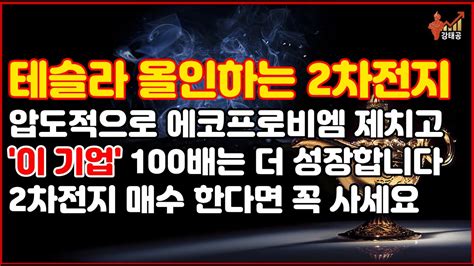 주식 테슬라가 올인하는 2차전지 이 기업 에코프로비엠 보다 100배는 더 성장합니다2차전지전망에코프로비엠에코프로비엠전망엘앤에프엘앤에프전망테슬라양극재머스크