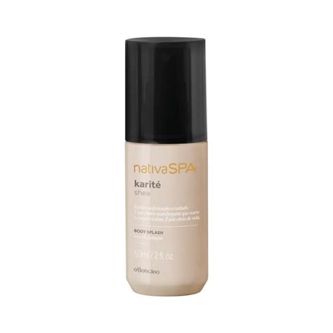 Kit Presente Nativa Spa Karité Body Splash 60ml Loção Corporal 75ml