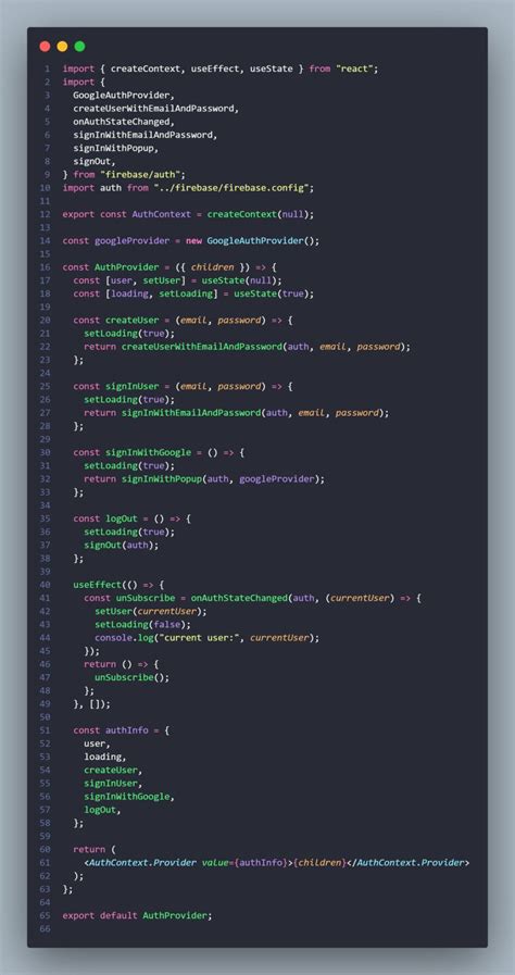 Yh Munna On Linkedin Setup Usecontext Firebase Authentication For
