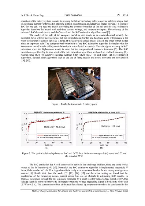 State Of Charge Estimation For Lithium Ion Batteries Connected In