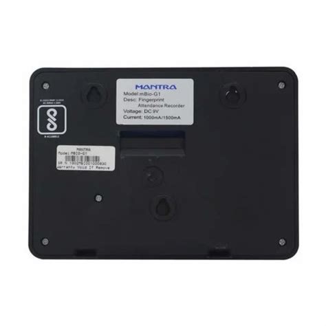 Mbio G1 Mantra Biometric Device For Attendance Optical Sensor At