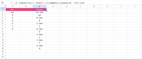 ArrayFormula With IF Statement In Google Sheets Includes A TextJoin