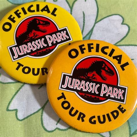 Vintage Jurassic Park Official Tour Guide Promotional Gem