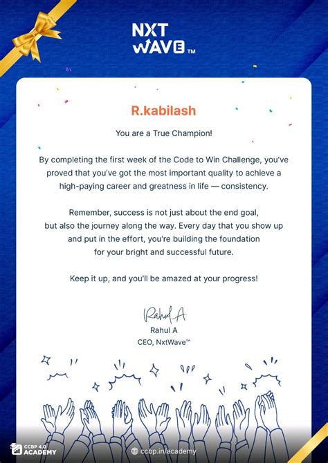 Kabilash Raja On Linkedin Nxtwaveccbp Ccbpian Technology Nxtwaveteam Future Education