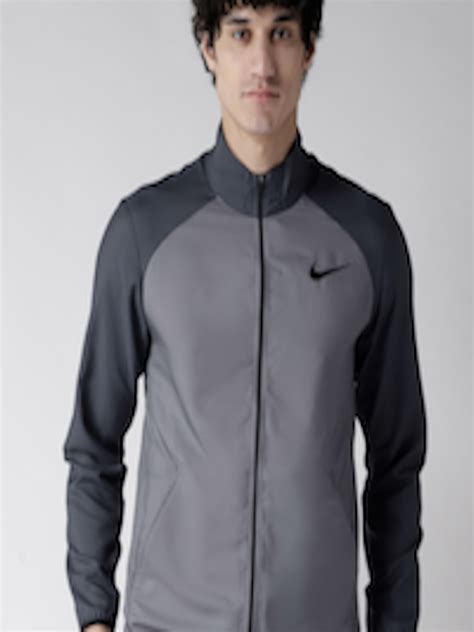 Buy Nike Men Grey Solid Sporty As M Nk Dry Jkt Team Woven Jacket