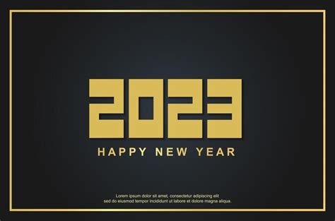 새해 복 많이 받으세요 2023 배경 프리미엄 벡터