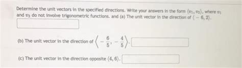Solved Given The Vector U I J Find The Magnitude And Chegg Com