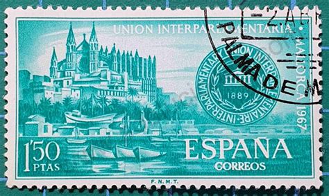 Catedral De Palma Sello De España Año 1967 Sellos Y Estampillas