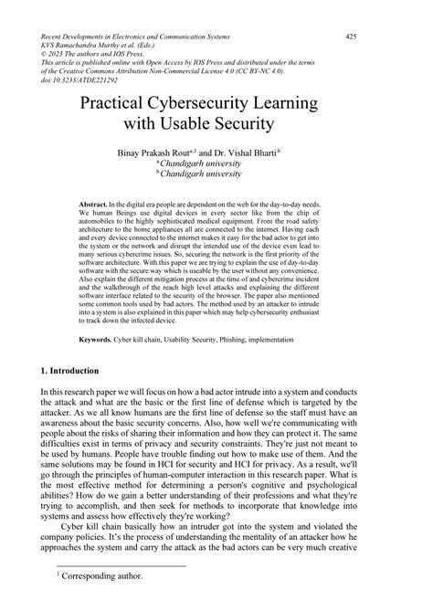 Pdf Practical Cybersecurity Learning With Usable Security