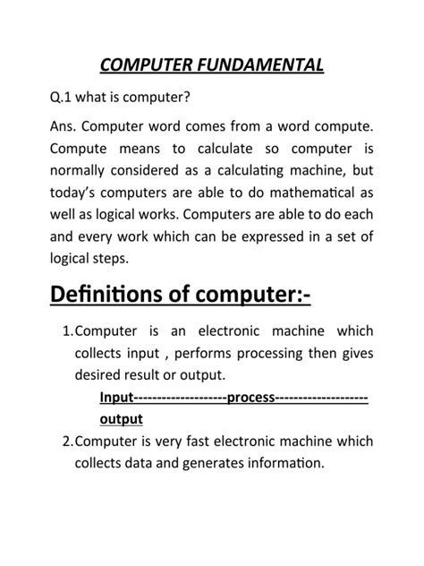 Fundamental Pdf Computer Data Storage Read Only Memory