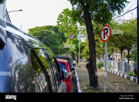 Violation Of Parking Rules Car Parked In Restricted Area Car Parked