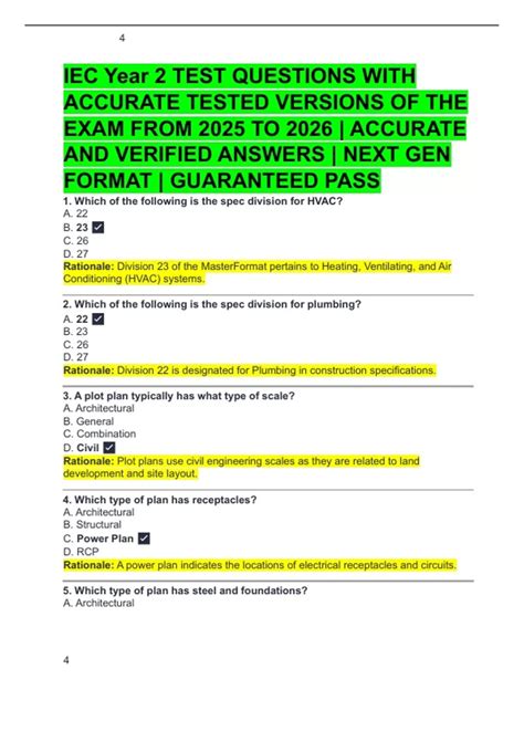 Accurate Tested Versions Of The Exam From 2025 To 2026 Accurate And Verified Answers Next