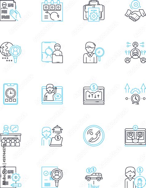 Knowledge Acquisition Linear Icons Set Learning Cognition Insight Comprehension Perception