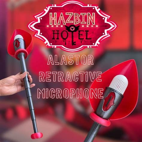 Insanity Hazbin Hotel Alastor Mic Cosplay Prop 3d 56 Off