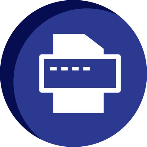 Print Icon With Inside Shadow 12909530 Png