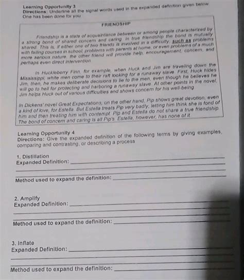 Leaming Opportunity 3 Directions Undertine StudyX