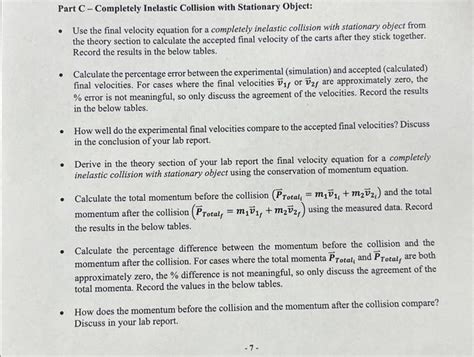 Part C Completely Inelastic Collision With