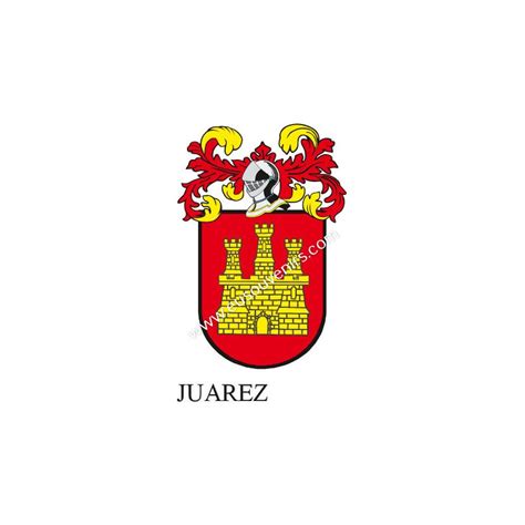 Llavero Heráldico Juarez Personalizado Con Apellido Escudo De La